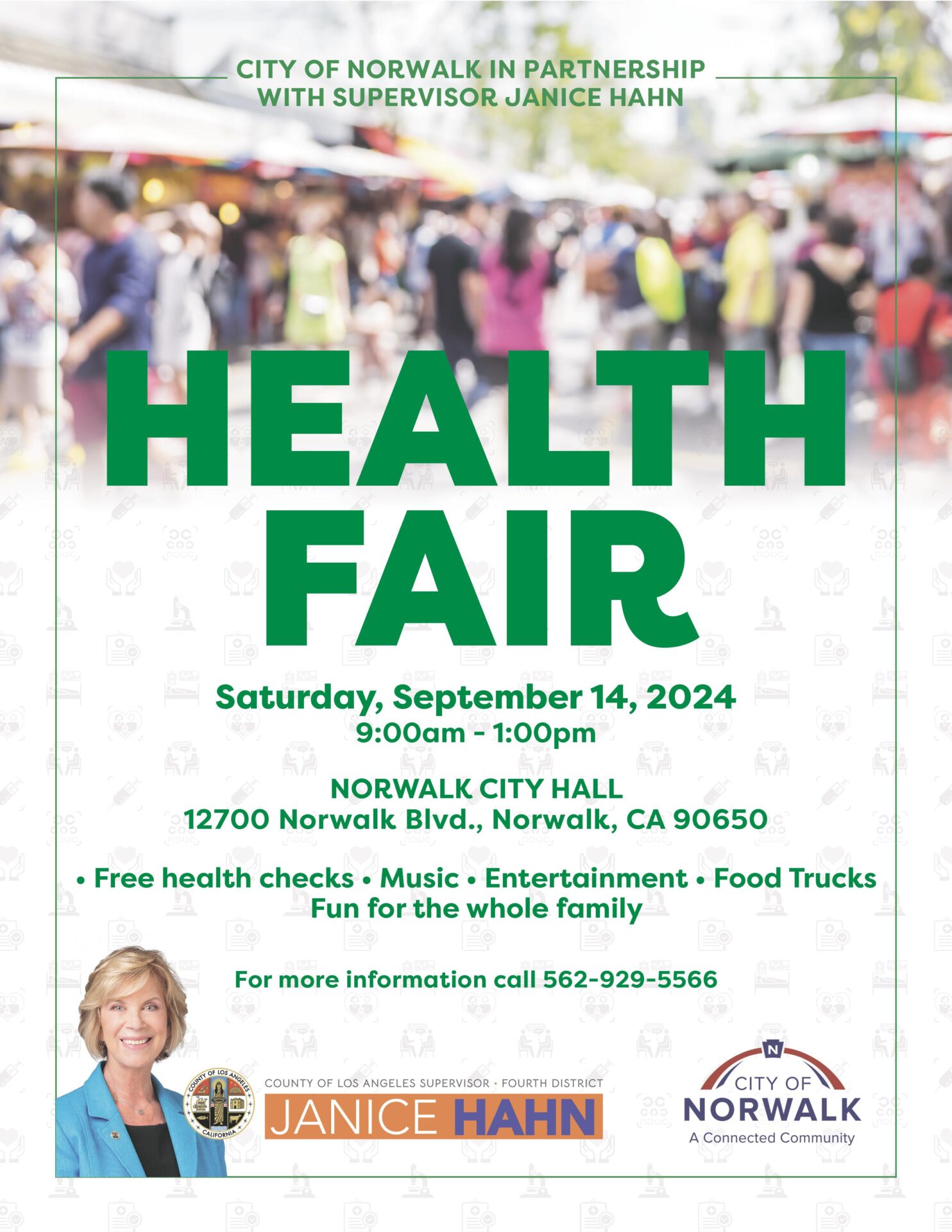 Norwalk Health Fair – Sept. 14, 2024 – Supervisor Janice Hahn